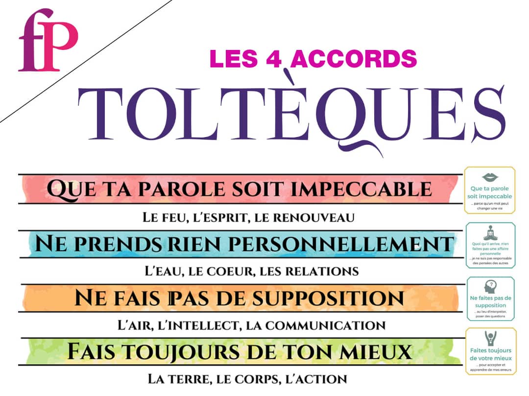 Les 4 accords Toltèques: comment les mettre en application - Femmes au ...
